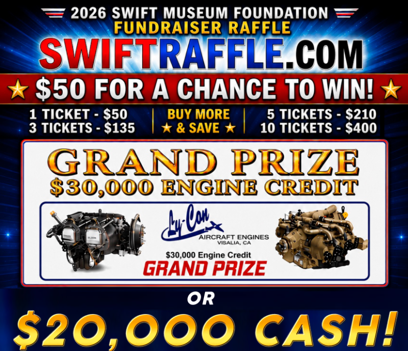 2026 Swift Museum Foundation Raffle Fundraiser - As Low As $40 Per ...