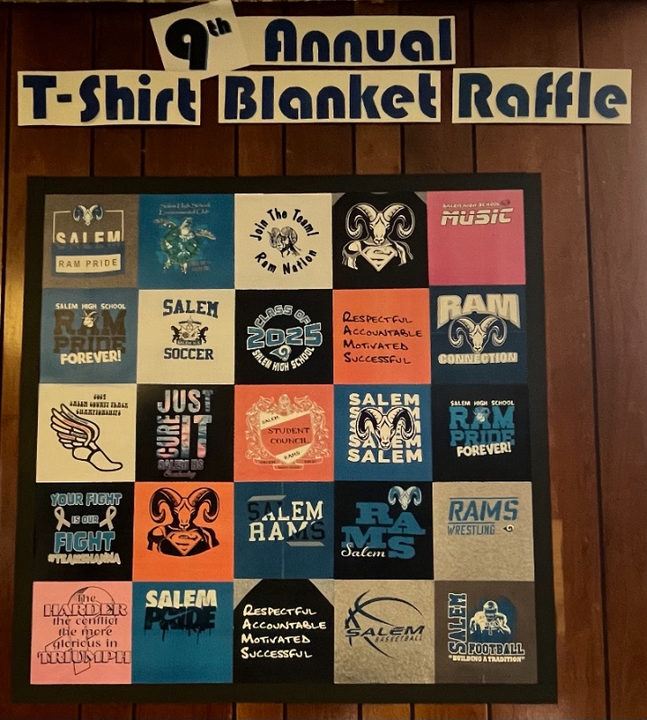 9th Annual Salem High School T-Shirt Blanket Raffle | Raffle Creator