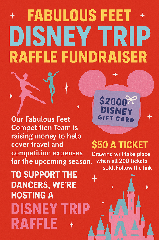 Fabulous Feet Disney Trip Raffle | Raffle Creator