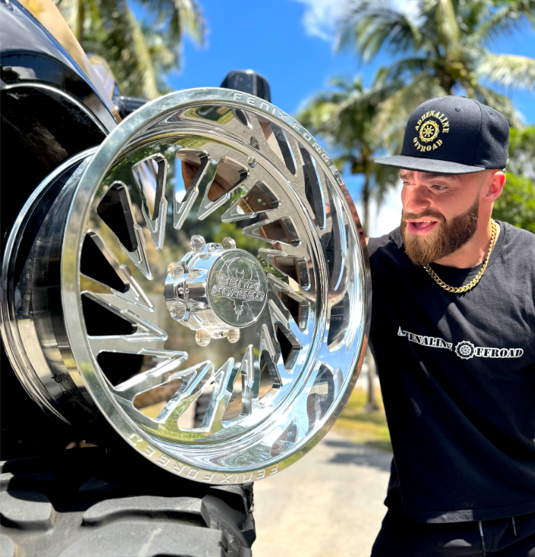 Custom Forged Wheels (20x11-26x16) With Custom Engraved Floater Caps ...