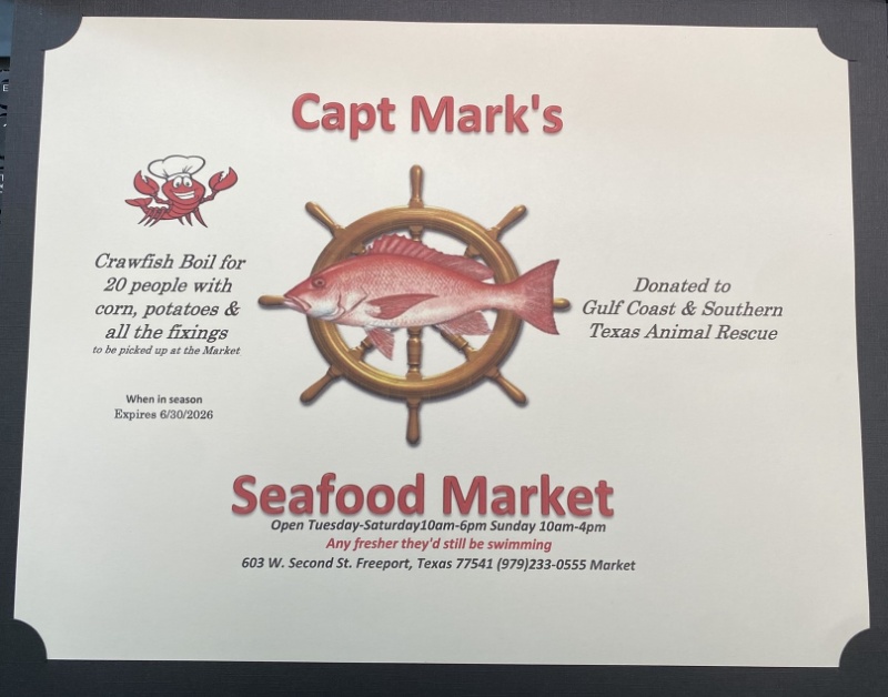 Capt. Mark Crawfish Boil for 20 - GC Stars Fundraiser | Raffle Creator