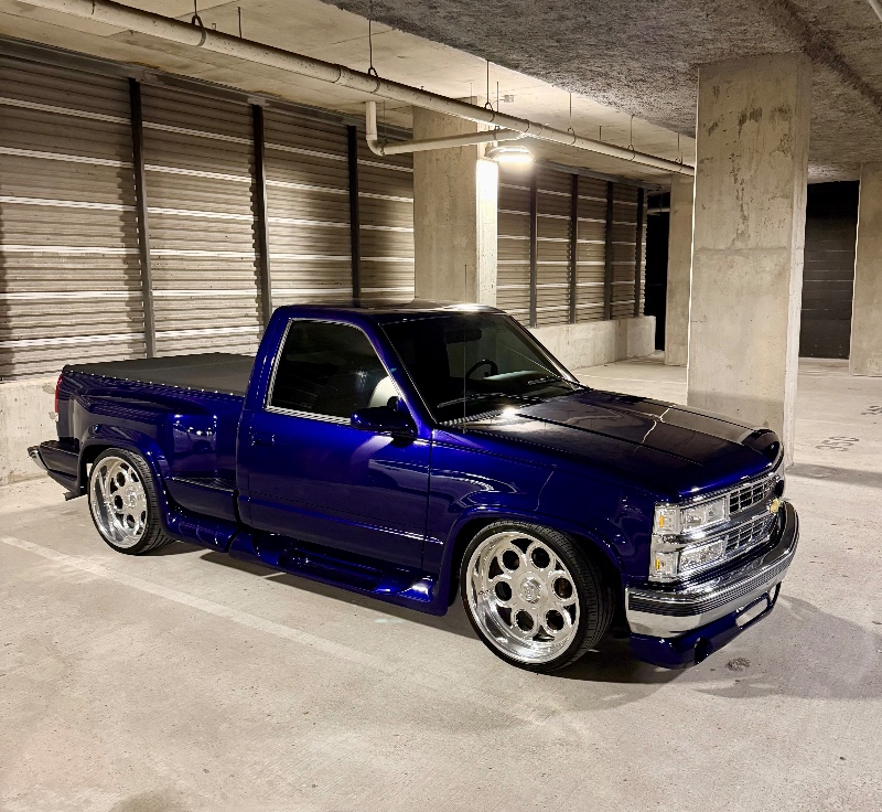 1996 Custom Purple Chevy Stepside | Raffle Creator