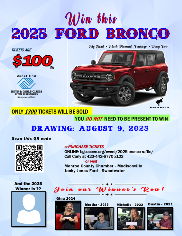 2025 Ford Bronco Raffle | Raffle Creator