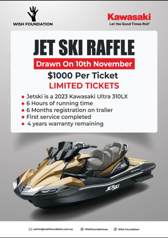 Wish Foundation Jet Ski Raffle | Raffle Creator