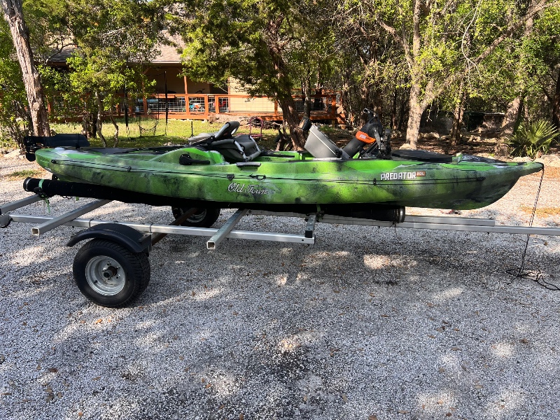 Old Town Predator 13 PDL with Boondox Kayak Trailer | Raffle Creator